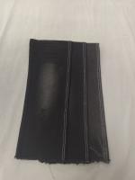 China 9.4oz No stretch Cotton Polyester BLACK/BLACK 180cm Denim fabric  12+12×12 JSD3239A for sale