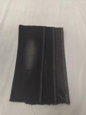 China 9.4oz No stretch Cotton Polyester BLACK/BLACK 180cm Denim fabric  12+12×12 JSD3239A for sale