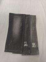 China 70% Cotton 23% Rayon 7% Polyester Denim Fabric 9.3oz Black White for sale
