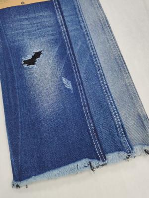 China TWILL Style Woven INDIGO/BLACK 12.2oz Denim Fabric For Boyfriends Jeans for sale