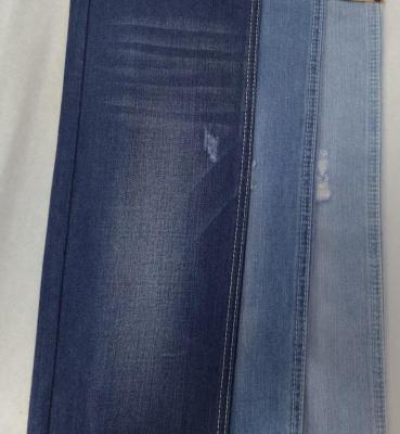 China Medium weight  No elastic Cotton Polyester Rayon DARK INDIGO Denim fabric  JSD3337 for fashion jeans for sale