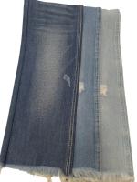 China High quality  No elastic Cotton Polyester Rayon DARK INDIGO Denim fabric  JSD3337-1 for fashion jeans for sale