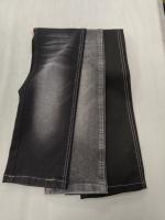 China 11.8oz Excellent stretch BLACK/BLACK 7*10/105 Left Twill Denim fabric  JSD3252AL for high quality for sale