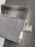 China GRAY Color Left Twill  10.3oz Denim Fabric Woven With 180cm Full Width For Jeans for sale