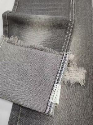 China GRAY Color Left Twill  10.3oz Denim Fabric Woven With 180cm Full Width For Jeans for sale