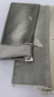 China 11.3oz No elastic APPLE GREEN 10x7 Right Twill Denim fabric  JSD3022G for sale