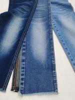 China 72%Cotton Twill Style Denim Fabric High Stretch 10*21/40+70 Construction For Lady Jeans for sale