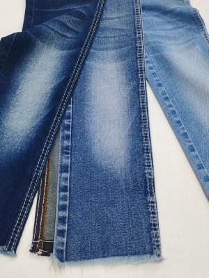 China 72%Cotton Twill Style Denim Fabric High Stretch 10*21/40+70 Construction For Lady Jeans for sale