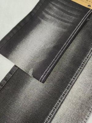 China 11oz BLACK/BLACK High Stretch Twill Style  Denim Fabric With 8*16/70 Construction For Man  Jeans for sale