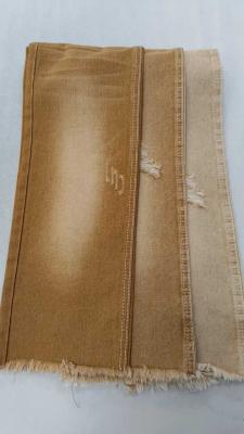 China 10.6oz Left Twill DARK KHAKI 10x7 with full width 180cm No elastic  Denim fabric  JSD3023DK on wholesale for sale