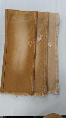 China 10.6oz  DARK KHAKI 10x7 with full width 180cm No elastic  Denim fabric  JSD3023DK-R on wholesale for sale