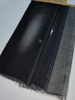 China 11.5OZ BLACK/WHITE Non-Stretch 65%Cotton Denim Fabric With 7*10 Construction For Jeans for sale
