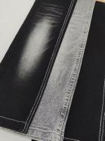 China Twill Style Super-Soft 8.4oz BLACK/BLACK Denim Fabric With 12*21/70OE Construction For Jeans for sale