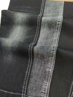 China Siro Yarn Cross Slub 75%Cotton High Stretch Denim Fabric 10oz For Woman Jeans for sale