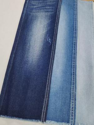 China Low Shrinkage 8.3oz Cotton Polyester Stretch Denim Fabric Twill Style 12S  For Lady Jeans for sale
