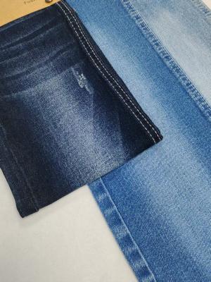 China 8.5oz  Siro Yarn Cross Slub  High Spandex Denim Fabric 72%cotton For Jeans for sale