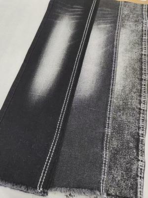 China BLACK/BLACK Twill Style 9.7oz 68%Cotton Denim Fabric With 10*21/70 Construction For Jeans for sale