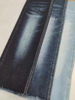 China Siro Yarn Cross Slub BLUE GRAY Color 75%Cotton Stretch Denim Fabric With 180cm Full Width For Jeans for sale