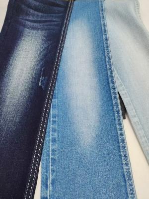 China Dual-Core Siro Yarn Cross Slub  85%Cotton High Spandex 8S Denim Fabric  For Women Jeans for sale