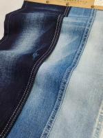 China 8.9oz 85%Cotton Dual-Core Siro Yarn Cross Slub 10s Denim Fabric 180cm Full Width For Jeans Or Jacket for sale
