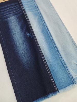 China Weak Spandex Siro Yarn Cross Slub 8oz Denim Fabric 12+12*21/40 Construction For Jeans Or Denim Coat for sale