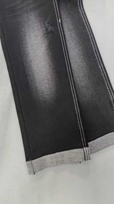 China 75% Cotton Heavy weight 12oz BLACK/WHITE with full width 150cm construction 16*16/70+10 No elastic Denim fabric  JSD3356B for men jeans for sale
