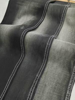 China 6.8oz  61%Lyocell BLACK/BLACK Twill Style Stretch  Denim Fabric 69/71'' Full Width For Summer Jeans for sale