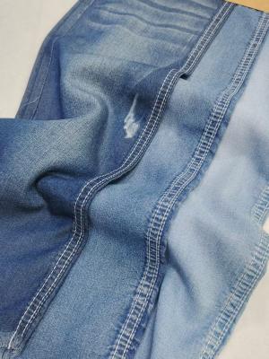 China 100%Tencel  Low Shrinkage Light Weight 5.2OZ Summer Jeans Denim Fabric Elastic Free 180cm Full Width for sale