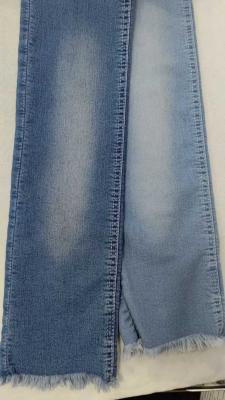 China 8.8oz  Small Elastic Dark indigo with full width 160cm construction 16*100/20+200 Denim fabric  JSD3343 -2 for jeans for sale