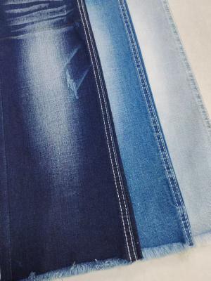China Dark Indigo 70%Cotton Stretch Denim Fabric 10oz 170-172cm For Lady Jeans for sale