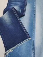 China Shrink Resistant 3/1 Right Twill Dark Indigo High Stretch Denim Fabric 10oz For Jeans for sale