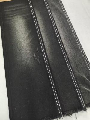 China Silk Black 3/1 Right Twill Dark Indigo High Stretch 8S Denim Fabric 11.5oz For Jeans for sale