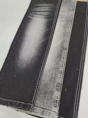 China BLACK/BLACK 10oz BW Middle Weight Denim Fabric 10S Super-Soft High Stretch for sale