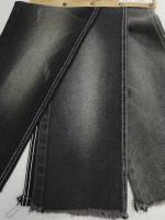 China 11.2oz 60%Cotton Denim Fabric 7S BLACK/BLACK For Youth Denim Pants for sale