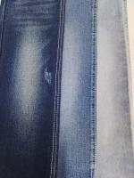 China High Stretch Dark Indigo Denim Fabric 12S 9.3oz For Woman Jeans for sale
