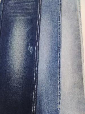 China High Stretch Dark Indigo Denim Fabric 12S 9.3oz For Woman Jeans for sale