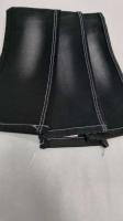 China Middle elastic 12oz Black with full width 180-182cm construction 7+7*7/55/75 Denim fabric  JSD3433A for men jeans for sale