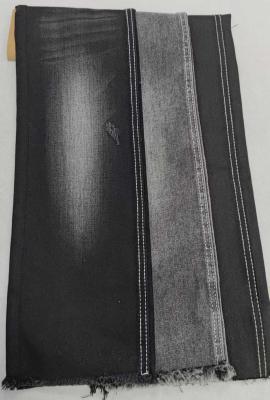 China Siro 10.6oz Black/Black with full width 170cm construction 8+8x12/55/75TR Denim fabric  JSD3406A for jeans for sale
