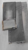 China Heavy weight Light gray with full width 180cm construction 8*16/70 Denim fabric  JSD3067-13 for men jeans for sale