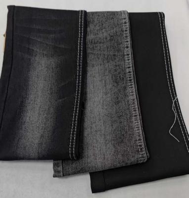 China Siro 10 oz Black/Black with full width 180cm /8+8*12 Denim fabric JSD3294A for men jeans for sale