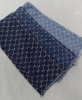 China Beautiful pattern Heavy weight Dark blue with full width 180cm /10x7 Denim fabric for jeans for sale