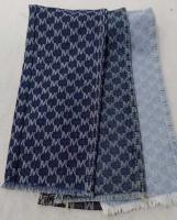 China Beautiful pattern Heavy weight Dark blue with full width 180cm /10x7 Denim fabric for jeans for sale
