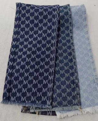 China Beautiful pattern Heavy weight Dark blue with full width 180cm /10x7 Denim fabric for jeans for sale