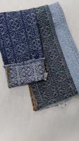 China Beautiful pattern Heavy weight Dark blue with full width 180cm /10x7 Denim fabric for jeans for sale