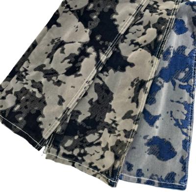 China Maillard Style Gray Flocked Denim Fabric 10.5oz For Autumn coating or fashion jeans for sale
