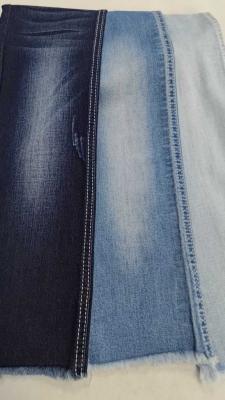 China Elastic Siro 7.7oz  Dark indigo with full width 180cm /12+12*16/55 Denim fabric JSD3284 for men jeans for sale