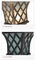 China Exterior Led Deck Post Lights Solar Cap Driveway Pole  Security Post 6V 5W for sale