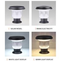 China Led Outdoor Lamp Post Lights Bulbs Decoration Cast Aluminum 26x26x25cm 5V 4.5W for sale