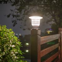 China Garden Yard  Solar Led Post Lamp Fixture Light Outdoor 5V 4.5W 26x26x25cm for sale
