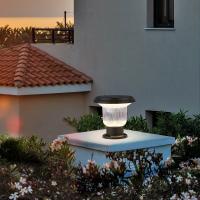 China Garden Yard  Solar Led Post Lamp Fixture Light Outdoor 5V 4.5W 26x26x25cm for sale